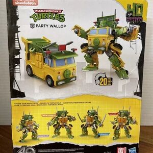 Hasbro | Toys | Transformers Hasbro X Tmnt 224 Party Wallop Wagon ...